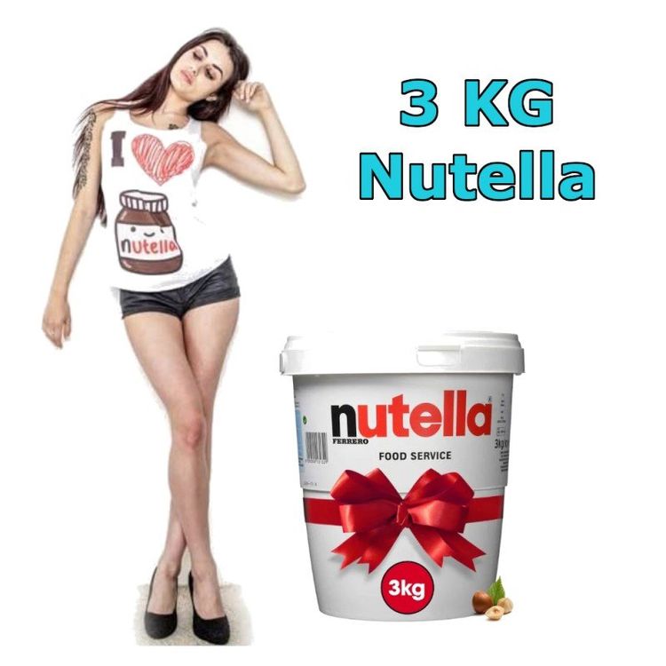 3Kg Nutella Fan Eimer mit Tragegriff Geschenk Party Backen 1 | Acheter sur Ricardo