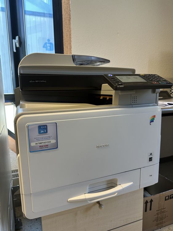 Ricoh Aficio MP C305SPF Farb-Multifunktionsdrucker Top! (Gebraucht) in ...
