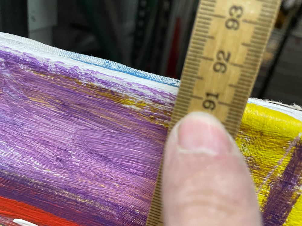 Riesiges Gemälde, Bild, 1 Meter, orig. signiert (Gebraucht) in ...