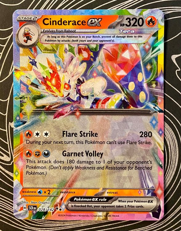 Cinderace ex - 028/142 - SV07: Stellar Crown (SV07) (Gebraucht) in ...