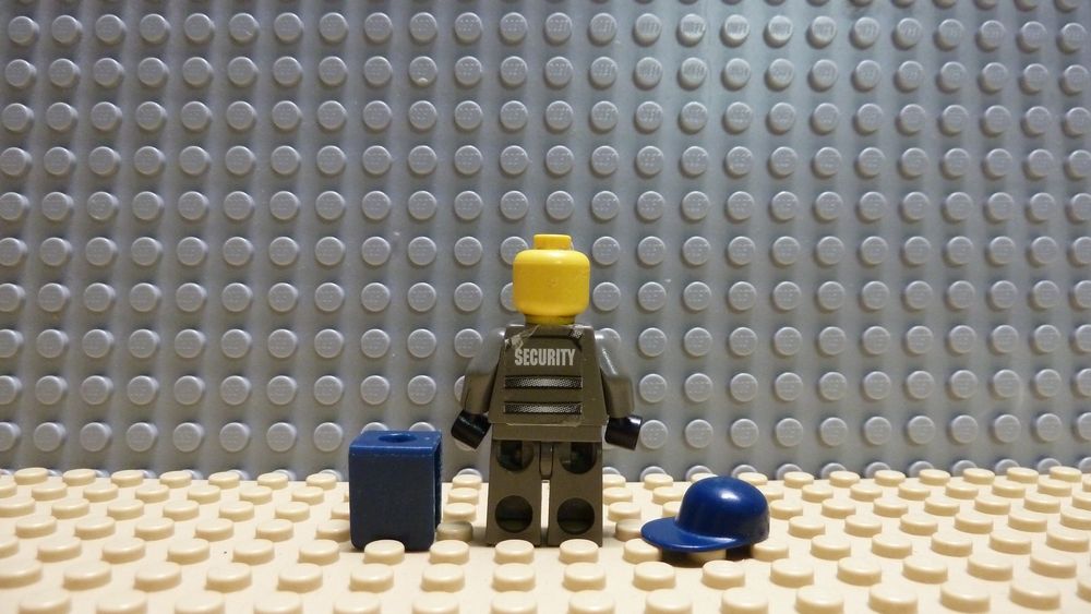 Lego Cty - Security Guard with Stickers Minifigure | Kaufen auf Ricardo