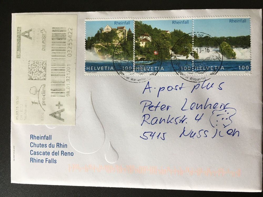 Rheinfall besondere Anreihung ZNr. 1542 (Gebraucht) in Niederrohrdorf für CHF 3 – mit Lieferung ...