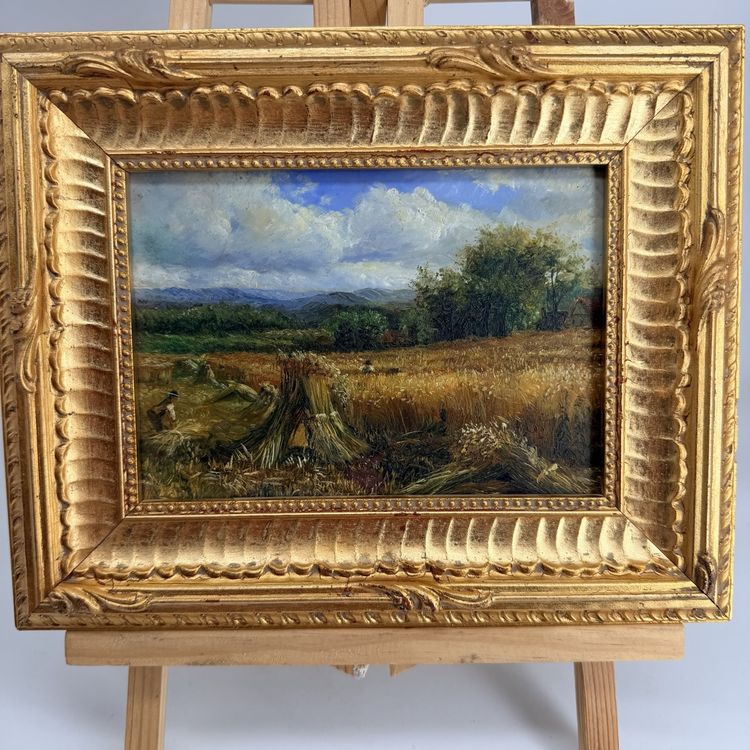Huile ancienne sur panneau bois cadre doré (Gebraucht) in Vessy für CHF ...