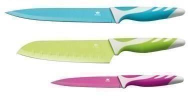 3 -teilig Messer Set Küchenmesser Küche Küchen Kochen Bunt (Neu und ...