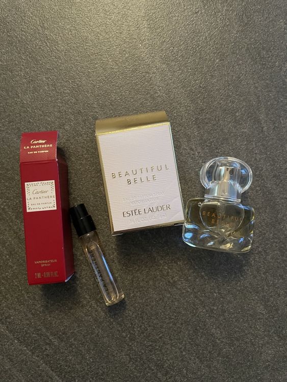 Estée Lauder - Beautiful Belle Parfum Miniatur und Cartier | Kaufen auf ...
