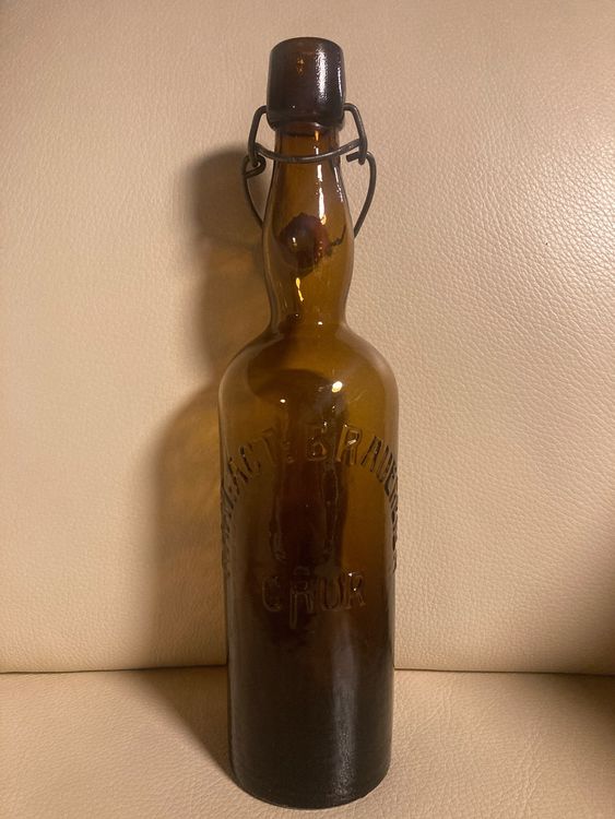 Alte Bierflasche Rhät.Actien Brauereien Chur Bügelverschluss (Gebraucht ...