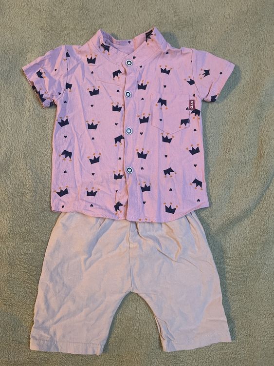 👑 Set Hemd 👚 & Shorts 🩳 Gr. 92 (Gebraucht) in Kaisten für CHF 6 – mit ...