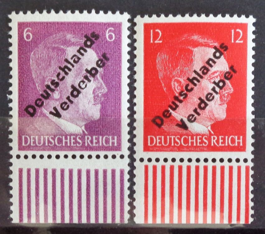 LOKALAUSGABE MEISSEN 1945: Deutschlands Verderber, 6+12 Pf** | Kaufen ...