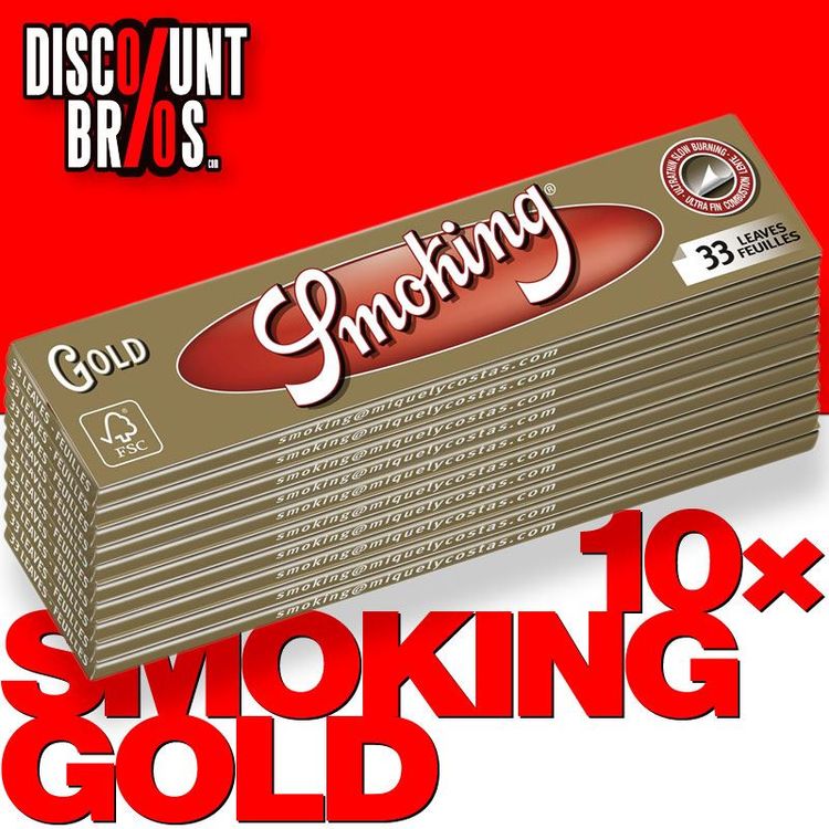 NEU 10 × SMOKING GOLD King Size Papers | Kaufen auf Ricardo