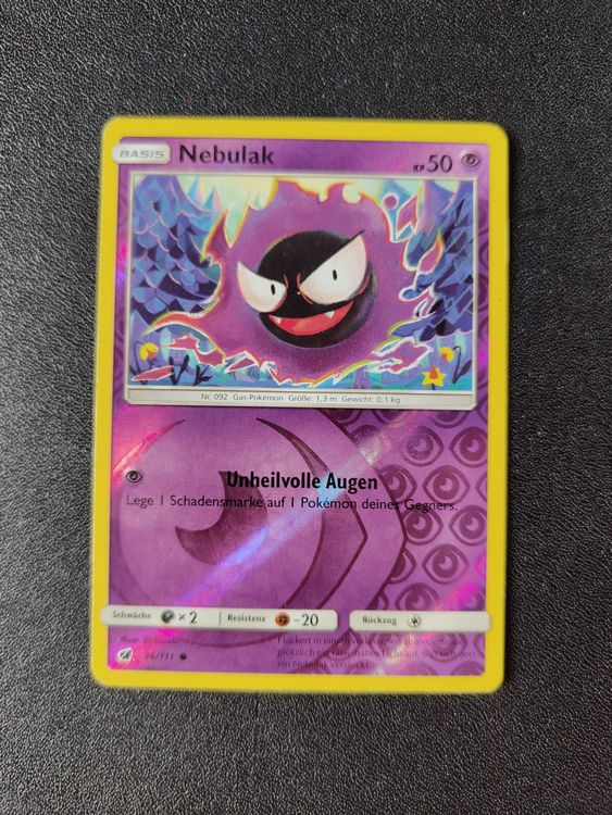 Nebulak 36/111 Reverse Holo Pokémon Crimson Invasion 2017 DE (Gebraucht ...