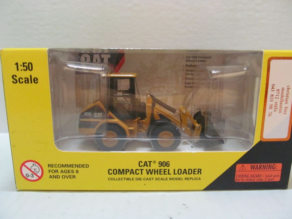CATERPILLAR 906 COMPACT WHEEL LOADER 1:50 NORSCOT DIE-CAST (Neu und ...