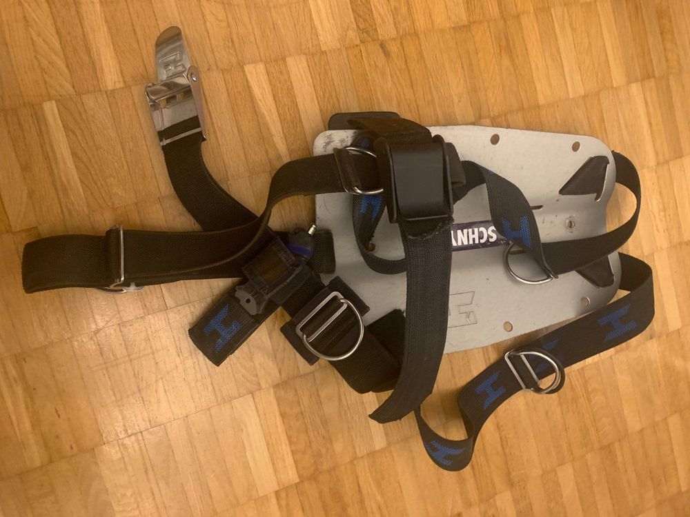 Halcyon Alu Backplate inkl Cinch System inkl Halcyon Messer (Usato) a ...