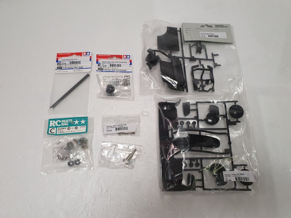 Tamiya F1 F104+103 Ersatz- und Tuningteile Mix | Kaufen auf Ricardo