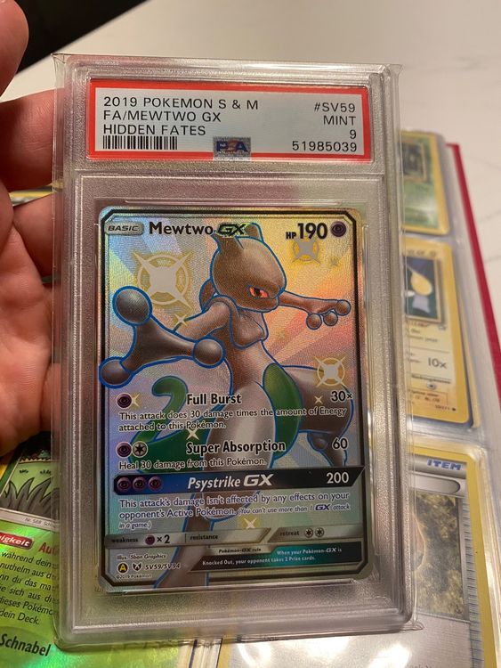 Pokémon Mewtwo GX Hidden Fates PSA 9 | Kaufen auf Ricardo