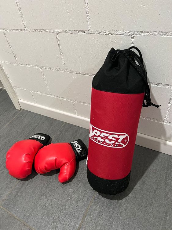 Boxsack mit Handschuhen für Kinder (Gebraucht) in Schmerikon für CHF 5 ...