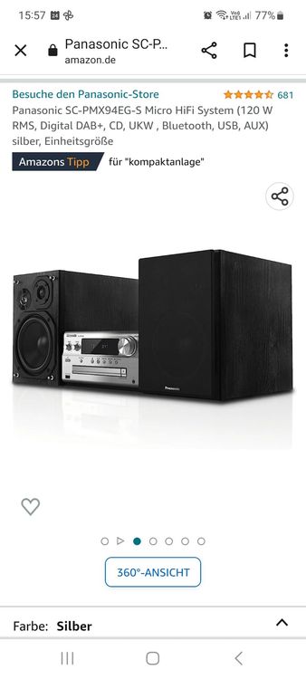 Stereoanlage kompakt mit CD (Neu und originalverpackt) in Winterthur für CHF 155 – mit Lieferung ...