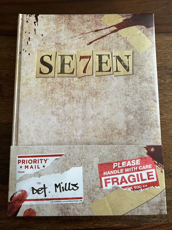 Sieben - Seven - Se7en Limited Mediabook Wattiert Blu Ray (Neu (gemäss ...