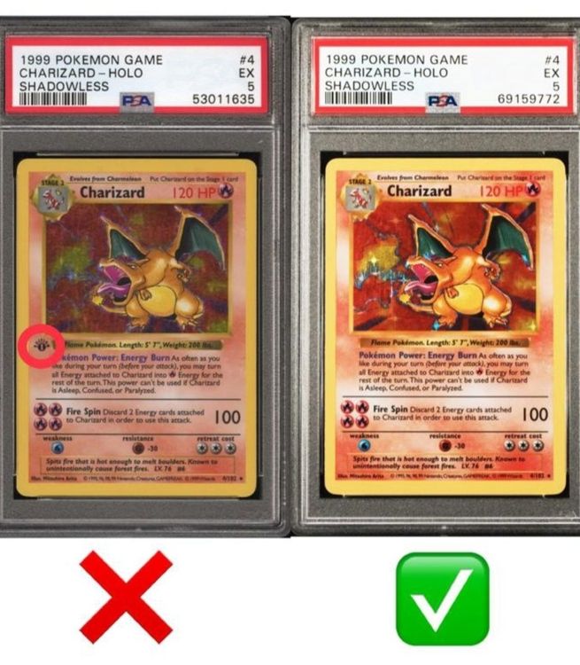 Charizard 1st Edition Shadowless *PSA MISLABEL* | Kaufen auf Ricardo