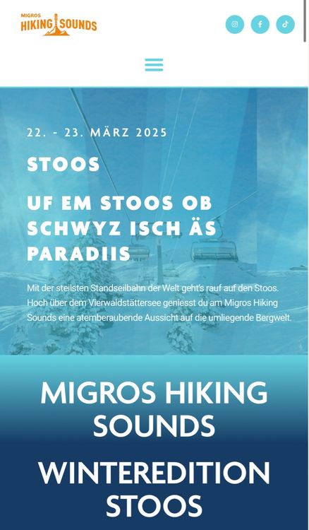 Migros Hiking Sound Stoss 4 Tickets (Neu (gemäss Beschreibung)) in Egg ...