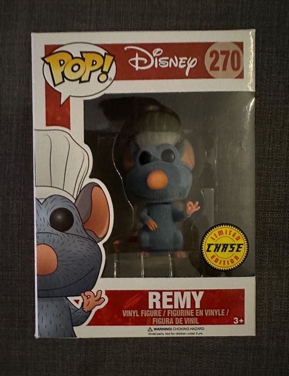 Funko Pop! Remy CHASE - FLOCKED - Ratatouille - Disney Pixar (Neu und ...