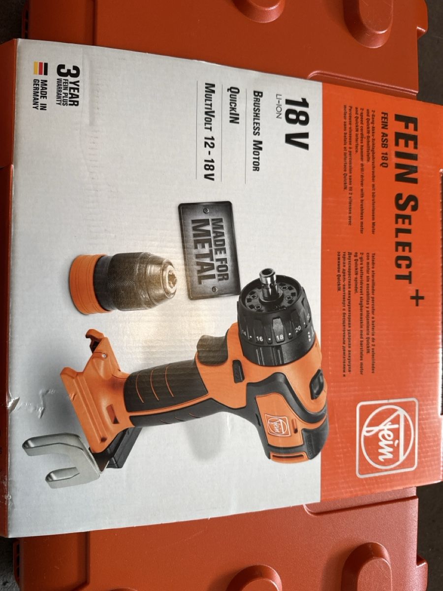 Fein Akku-Bohrschrauber ASB 18Q Select+, neuwertig! (Neu (gemäss ...