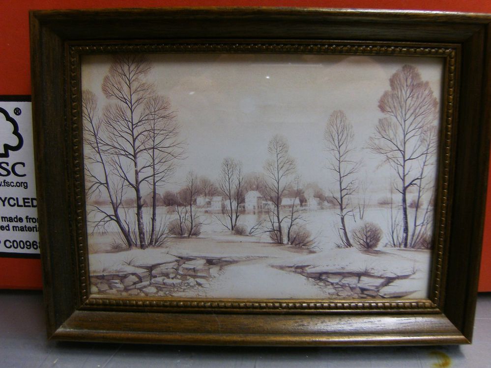 Bäume Verkerke Nr. 3955 M. Svastec 1979 Holzrahmen 21 x 16 c (Gebraucht ...