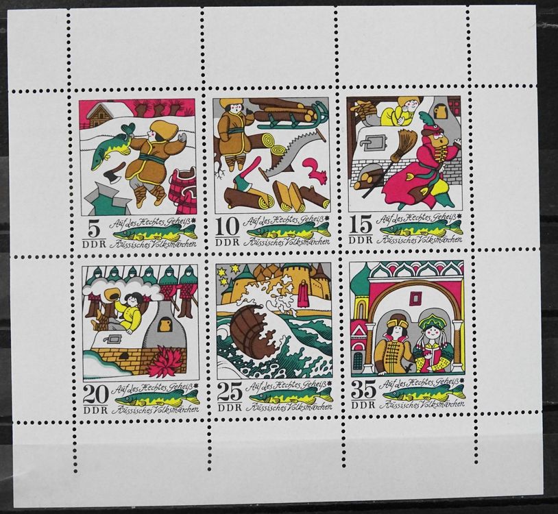 DDR 1973, Kleinbogen **postfrisch (Neu und originalverpackt) in Haslen GL für CHF 4.9 – mit ...