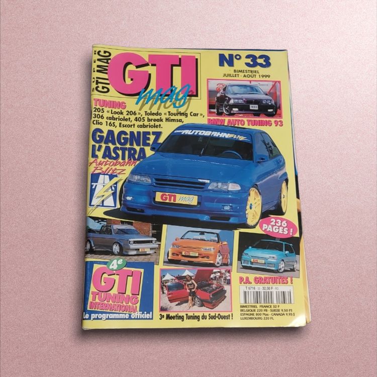 SUPER GTI MAG MAGAZINE N° 33 Juillet - Août 1999 07 / 08 (D'occasion) à ...