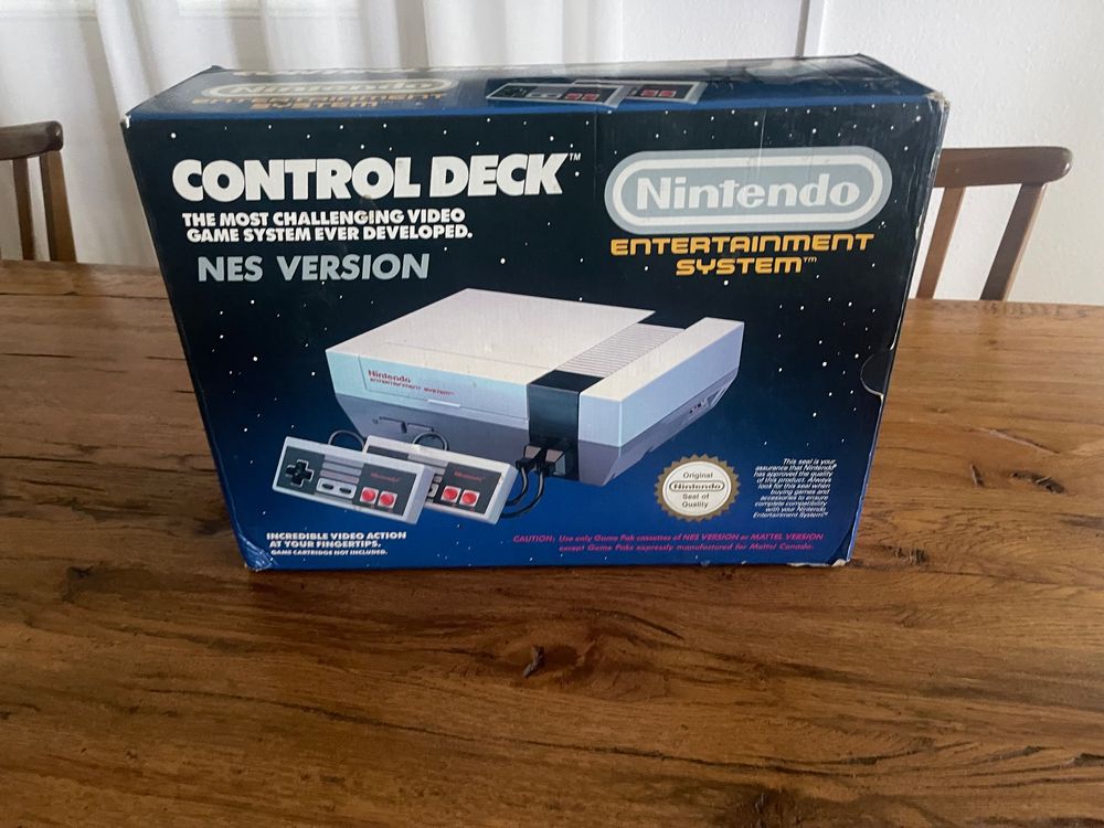 Nintendo NES Konsole Control Deck, OVP 🕹️NES Adventage TOP! (Gebraucht ...