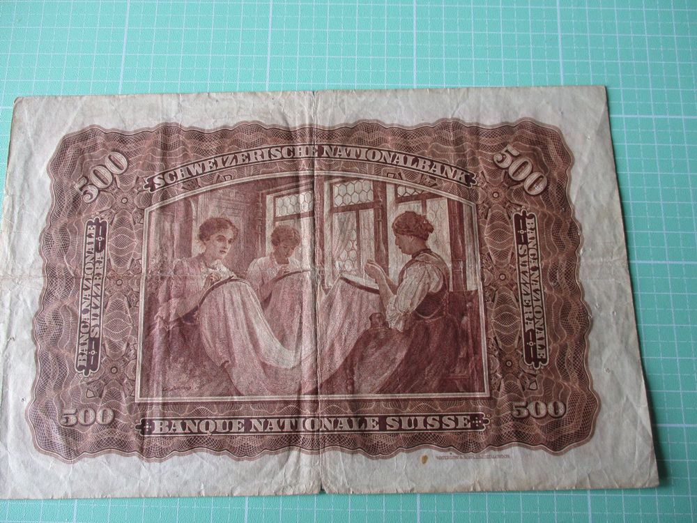 Schweizer Bank Note Fr. 500.- | Kaufen auf Ricardo