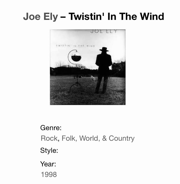 Joe Ely – Twistin' In The Wind CD (Gebraucht) in Luzern für CHF 6.55 ...