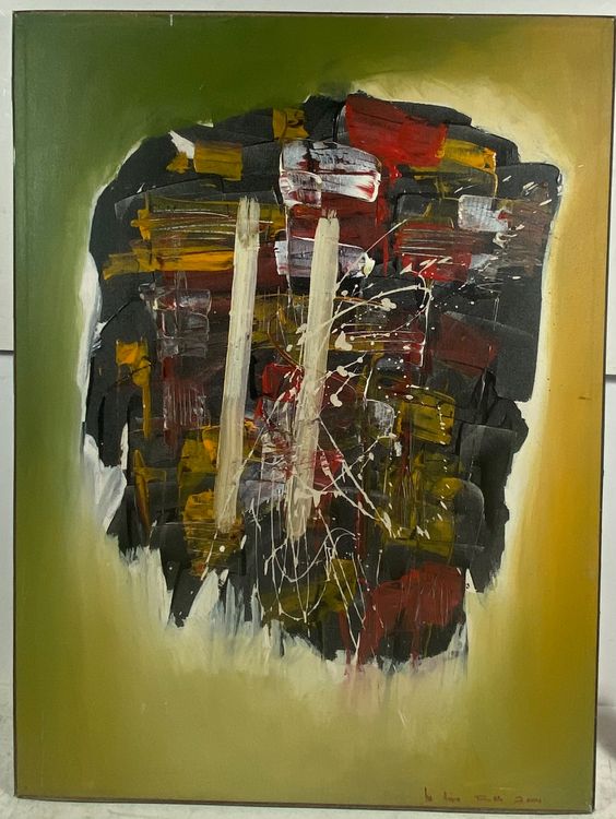 Große Abstrakte Gemälde Unleserlich Signiert (Gebraucht) in Root für CHF 19 – mit Lieferung auf ...