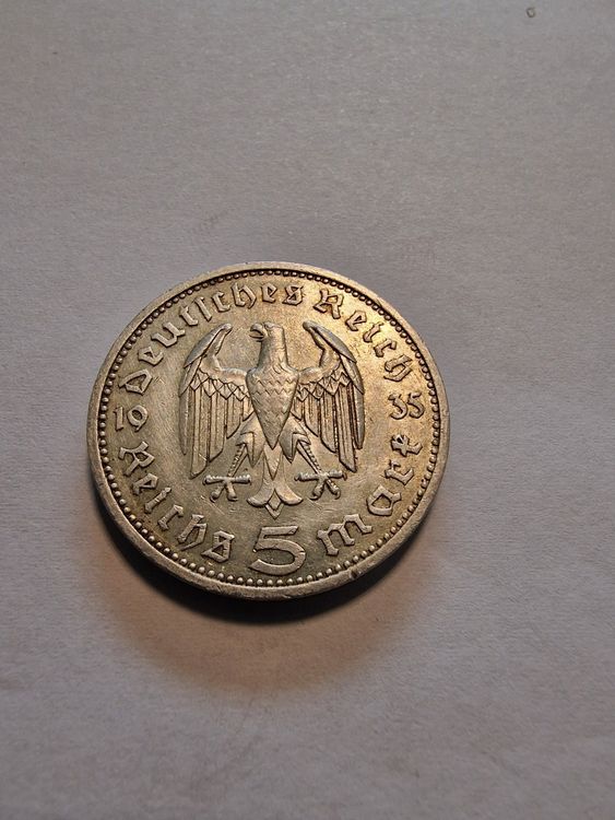 5 reich mark 1935 deutschland (Gebraucht) in Fislisbach für CHF 9 – mit ...