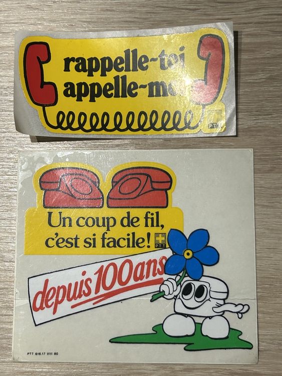 Stickers PTT vintage téléphone années 80 (Neu (gemäss Beschreibung)) in ...