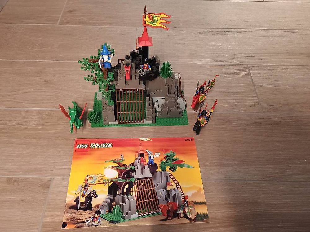 LEGO CASTLE 6076 Dark Dragons Den 1993 Drachenburg Komplett (Gebraucht ...