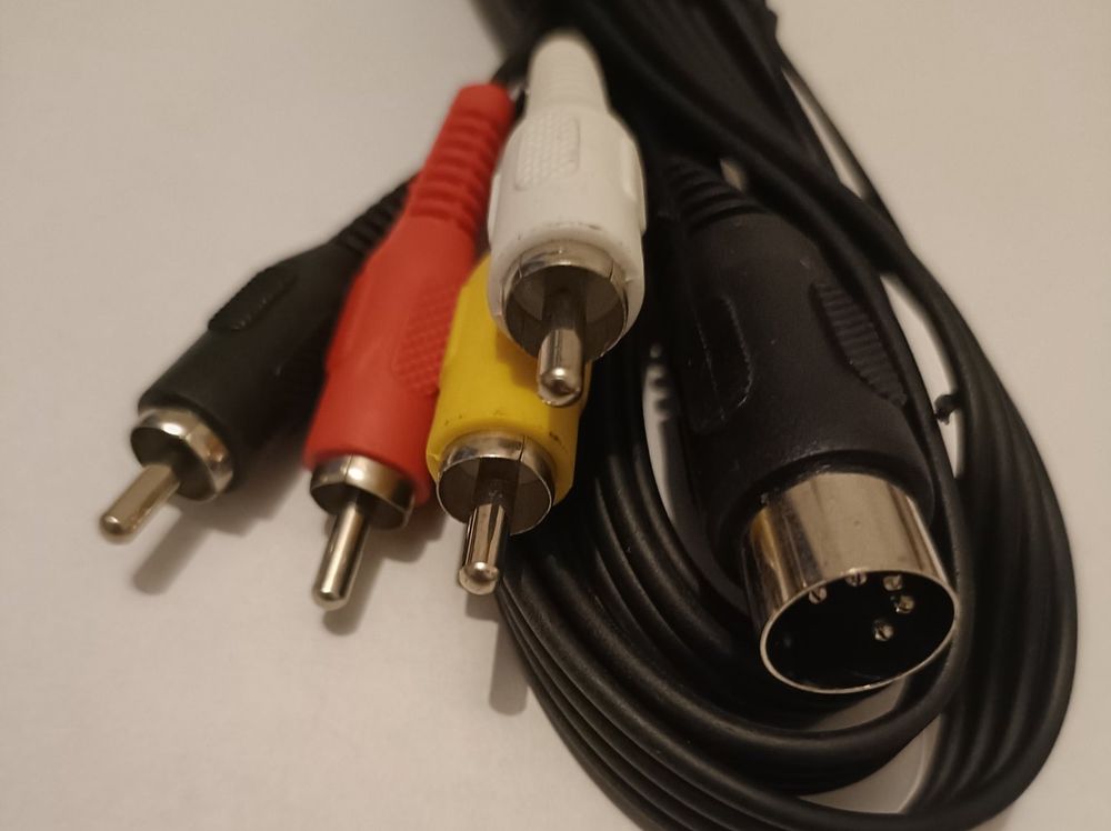 DIN 5-Pin Stecker auf 4x Cinch Buchse Audiokabel Midi Kabel | Kaufen ...