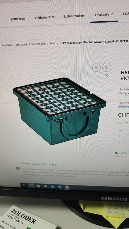 hepa Filter für Vorwerk VK 130-131 (Neu (gemäss Beschreibung)) in ...