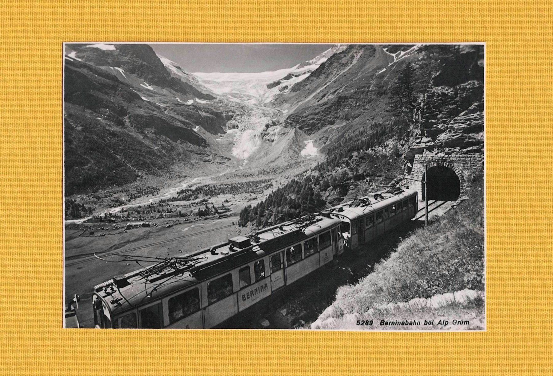 Historische AK Berninabahn b. Alp Grüm Triebwagen BCFe 4/4 (Gebraucht) in Hätzingen für CHF 2 ...