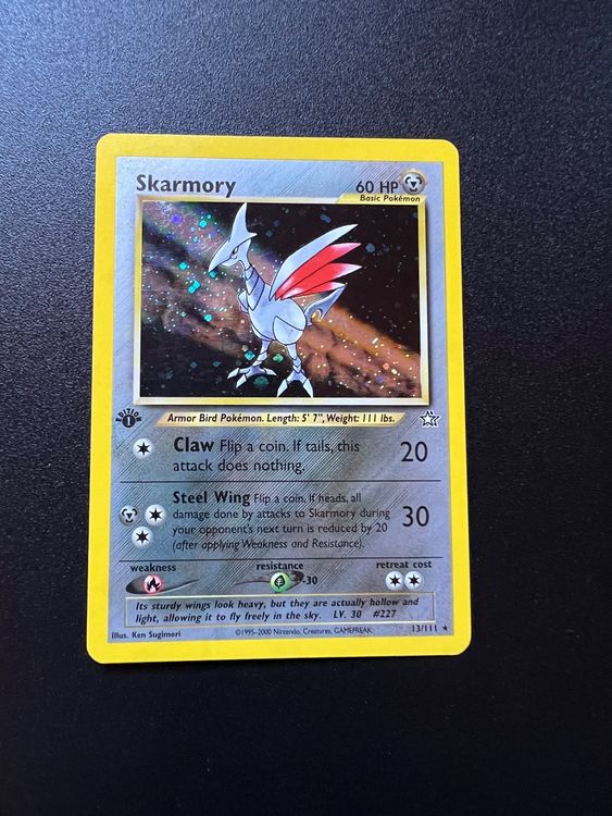 1x POKEMON SKARMORY 1ST EDITION HOLO NEO GENESIS CARD RARE (Gebraucht) in Locarno für CHF 25 ...