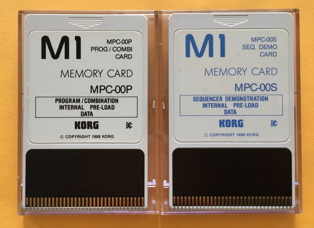 Korg M-1 Memory Card MPC-00P et MPC- 00S (Gebraucht) in Crissier für ...