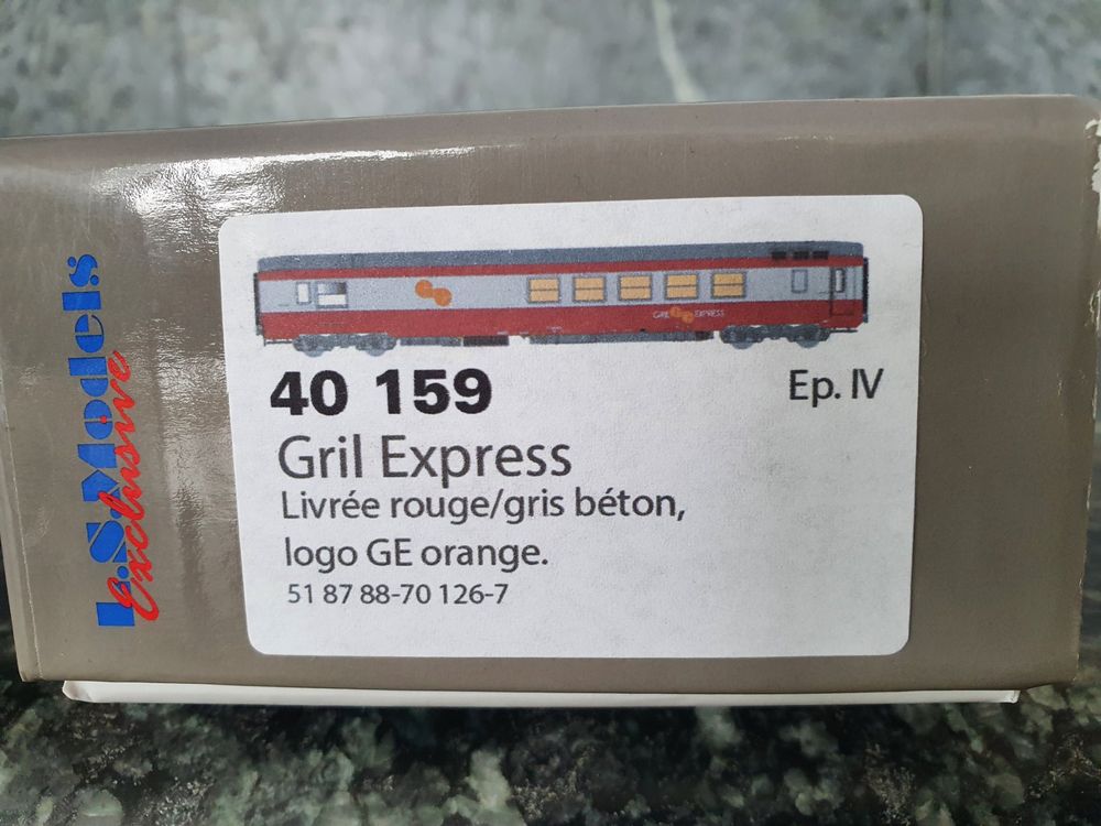 LS 40159 SNCF Vru Gril Express rot/grau, Logo GE, neu, OVP (Neu und originalverpackt) in ...