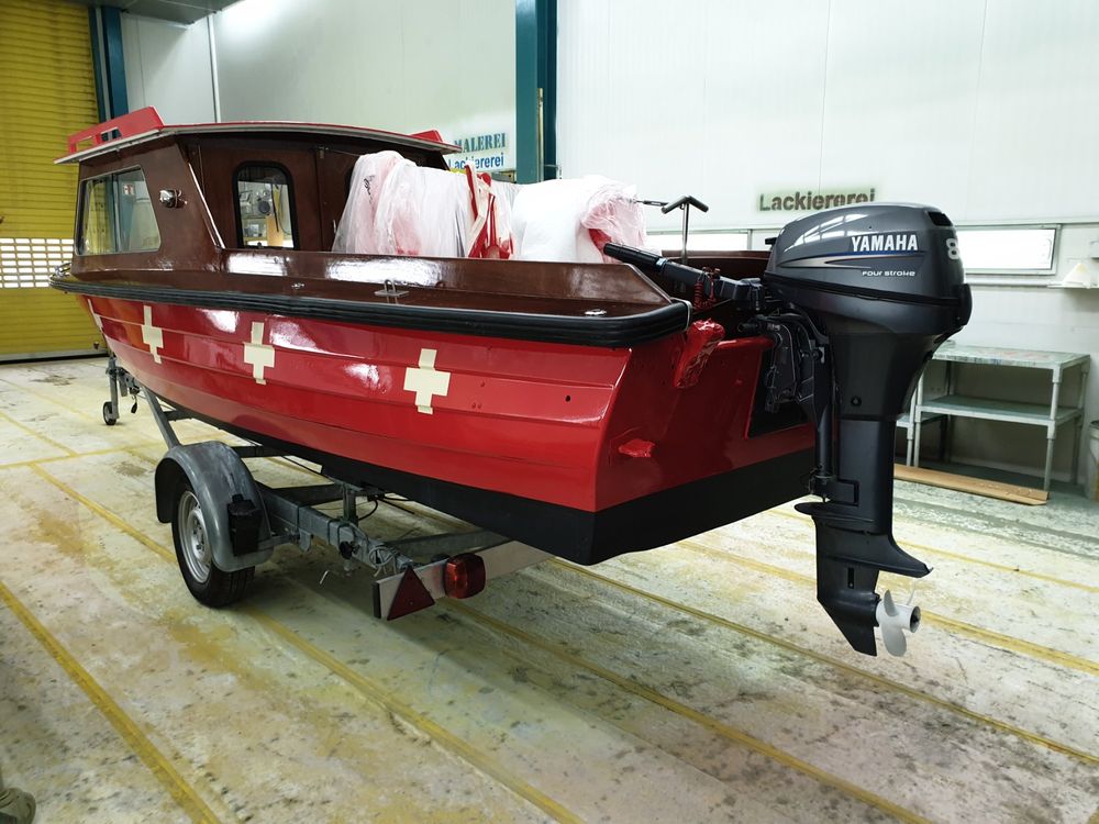 Motorboot Hensa Variant De Luxe mit 8 PS Yamaha Aussenborder (Gebraucht ...