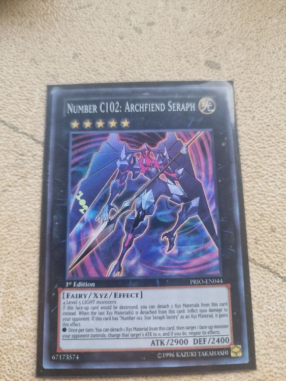 Yugioh Number C102 Archfiend Seraph (Gebraucht) in Dietikon für CHF 3 ...