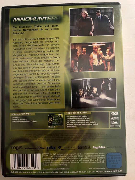Mindhunters (2005) DVD 📀 | Kaufen auf Ricardo