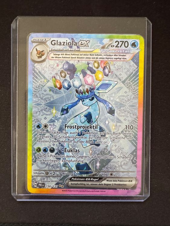 Glaziola EX PRE 150 Pokémon SV8.5 Prismatische Entwicklungen (Neu ...