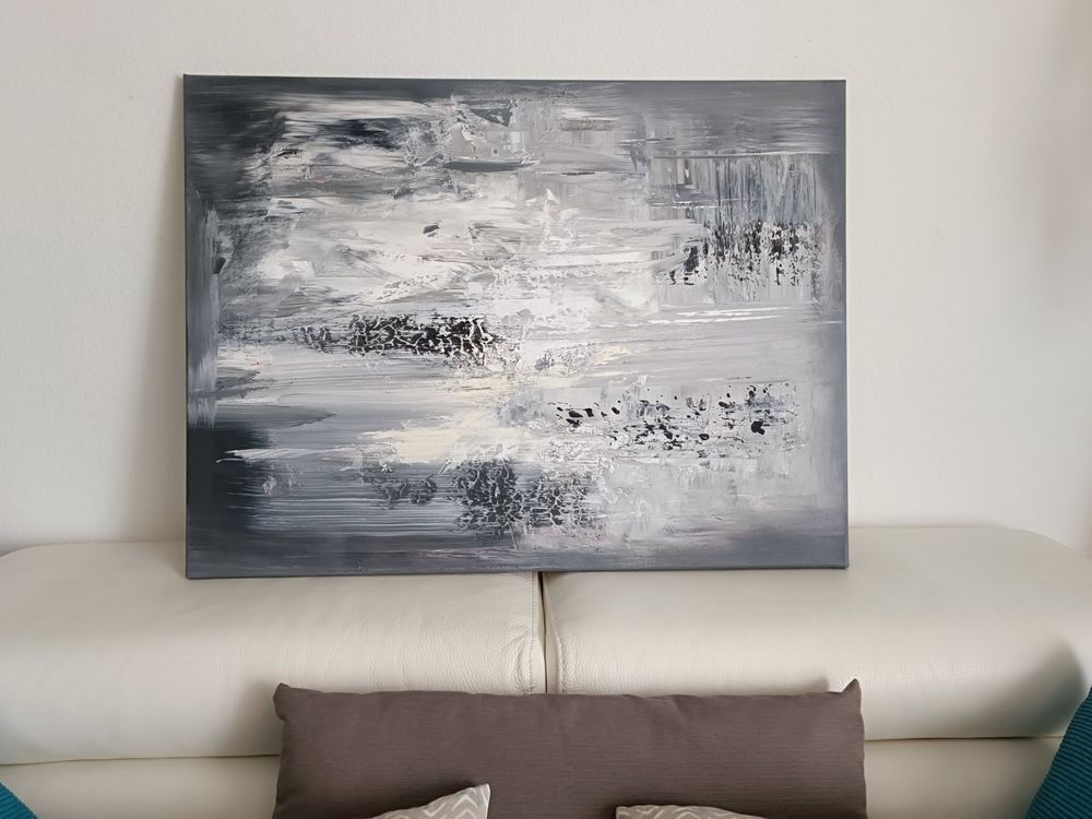Acrylbild auf Leinwand B&W 80x60 cm | Kaufen auf Ricardo