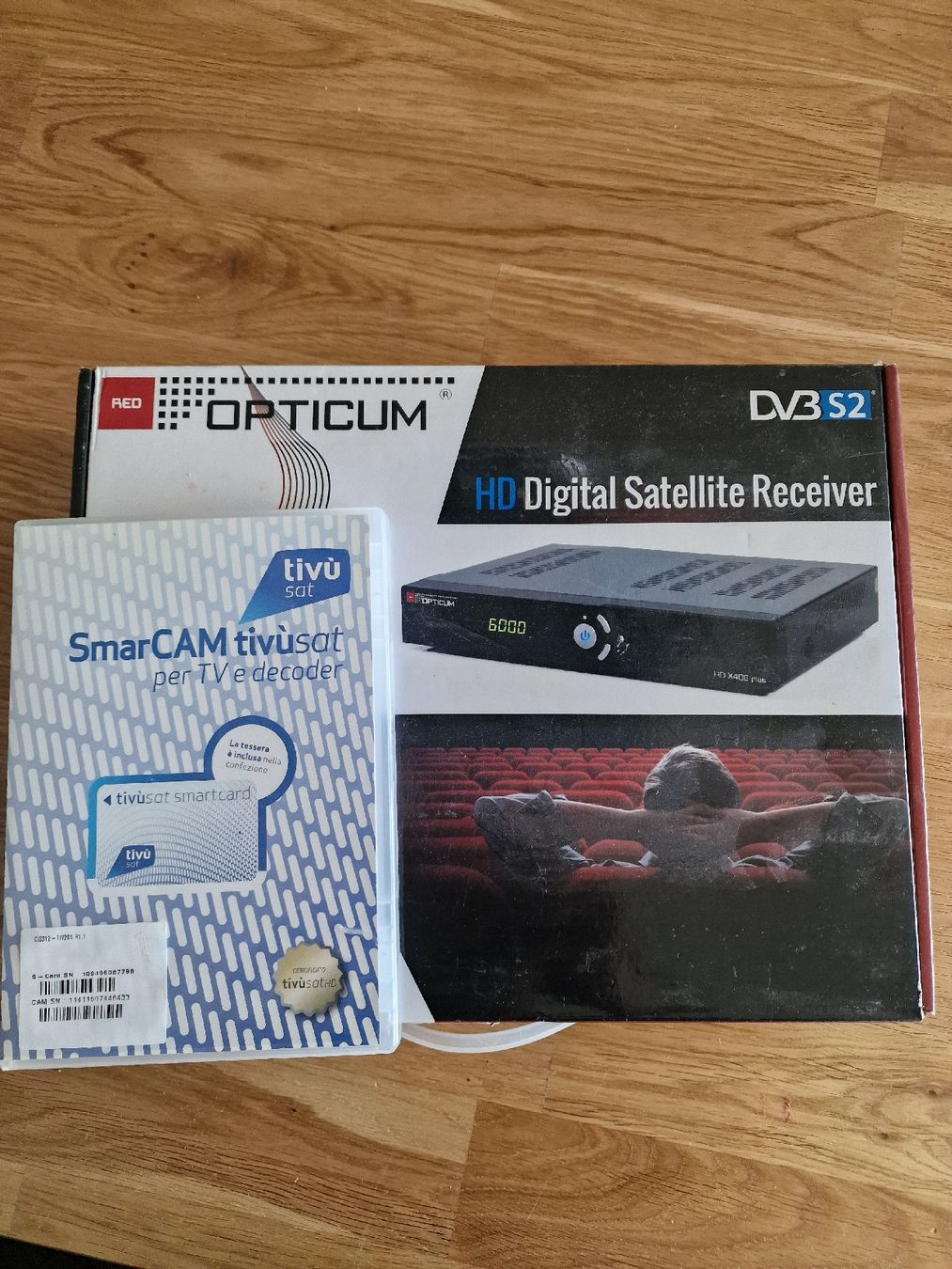 Decoder satellitare HD Opticum X406p + tessera Tivusat (Usato) a ...
