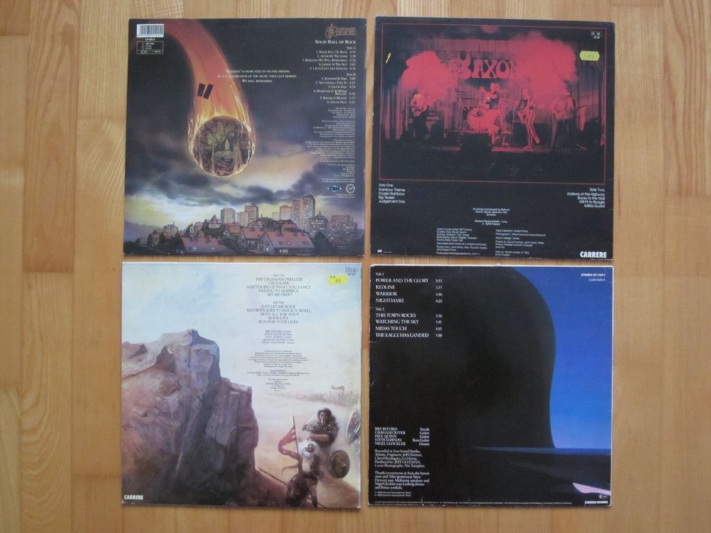 Saxon Vinyl Sammlung; 8 LPs, NWOBHM, Heavy Metal Biff Byford | Kaufen ...