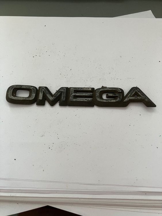 Omega Opel Schriftzug Emblem Logo Heck Kofferraum | Kaufen auf Ricardo