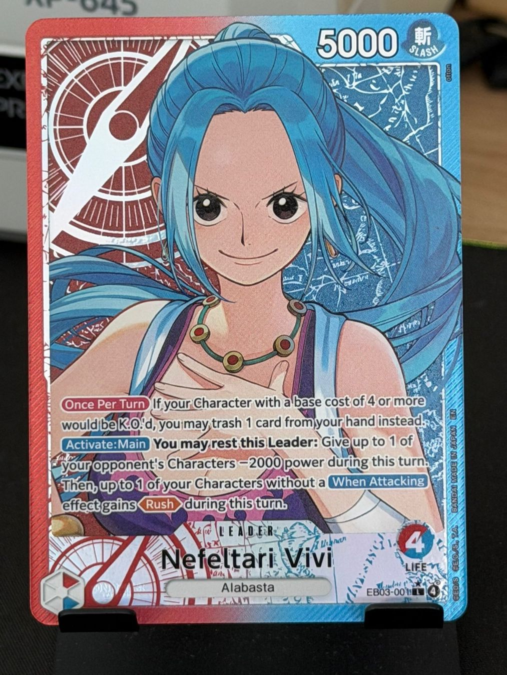 One Piece TCG Heroines Edition EB03-001 Vivi Alt Art Leader (Neu ...